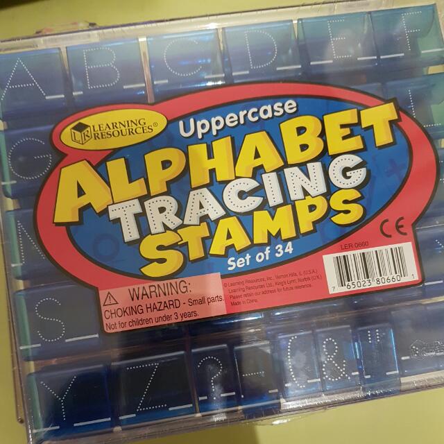 NEW Learning Resources -Alphabet Tracing Stamps- Lowercase And ...