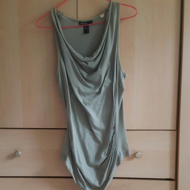 Mango Basics Green Top, Women's Fashion, Tops, Sleeveless on Carousell