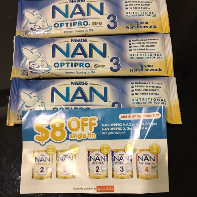 NAN Optipro gro Stage 3, Babies & Kids, Nursing & Feeding, Weaning ...