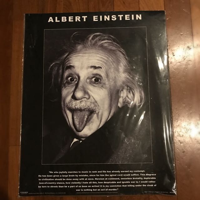 Albert Einstein Quote Poster, Hobbies & Toys, Stationery & Craft, Art ...