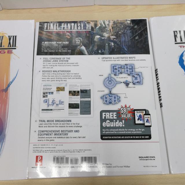 (Brand New) Final Fantasy XII The Zodiac Age Strategy Guide Book ...