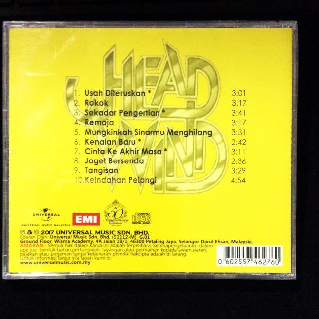 Kumpulan HEADWIND (Vocalist - Zainal Abidin) - Headwind 1983 / 2017 EMI / UNIVERSAL MUSIC ...