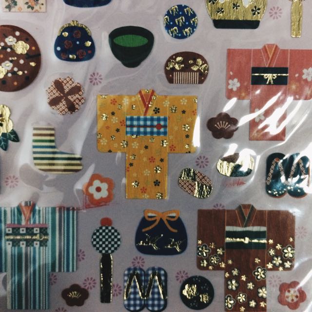 Japanese Kimono Stickers, Hobbies & Toys, Stationery & Craft ...