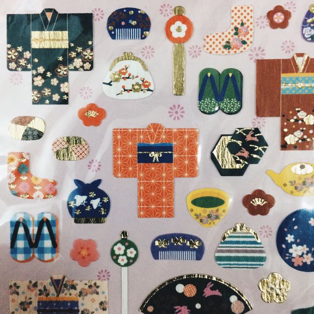 Japanese Kimono Stickers, Hobbies & Toys, Stationery & Craft ...