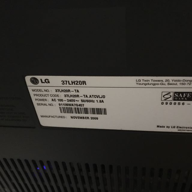 Lg 37" Lcd Tv, TV & Home Appliances, TV & Entertainment, TV on Carousell