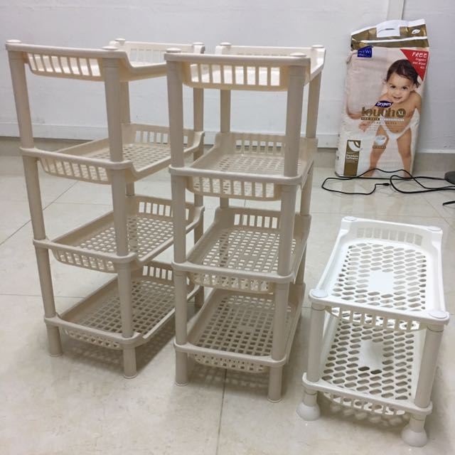 Plastic Trays Shelves Organizer, Furniture & Home Living, Home ...