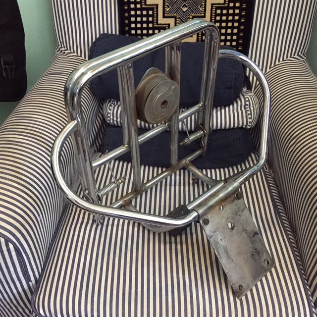 Vespa Rear Spare Tyre Rack, Motorcycles, Motorcycle Accessories on ...