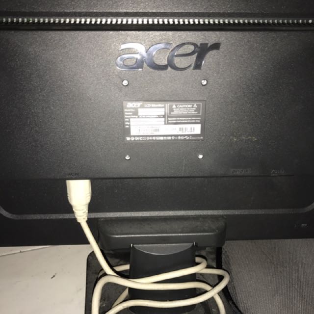 ACER computer monitor,19 Inches, Computers & Tech, Desktops on Carousell