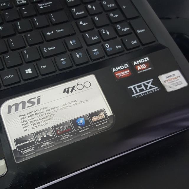 MSI GX60 Hitman Edition Gaming Laptop, Computers & Tech, Laptops ...