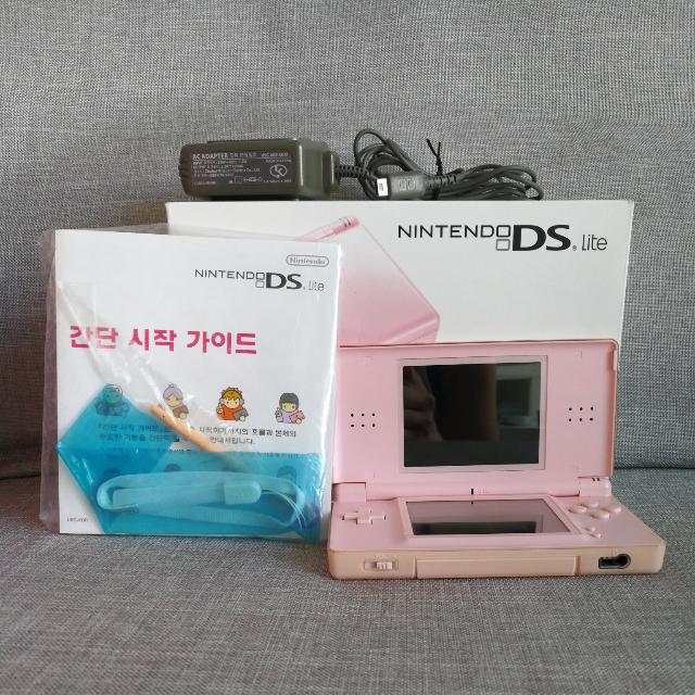 Nintendo Nds Lite Pink Korean Edition, Video Gaming, Video Games ...