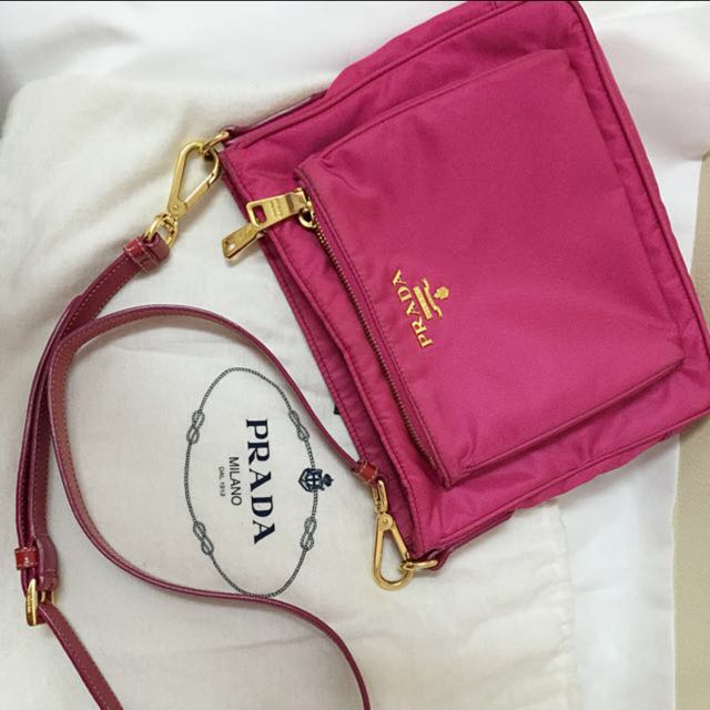 Prada Nylon Sling bag, Luxury, Bags & Wallets on Carousell