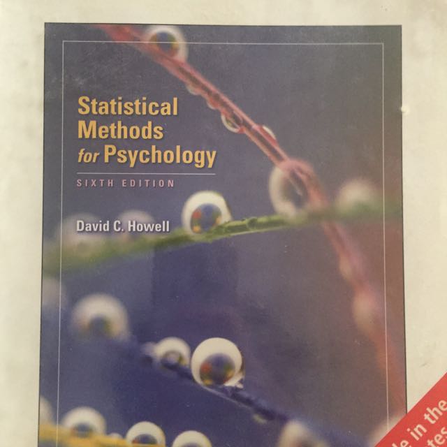 Statistical Methods For Psychology, Hobbies & Toys, Books & Magazines ...