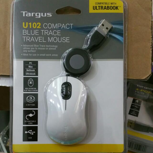 Targus Compact Blue Trace Travel Mouse, Computers & Tech, Parts ...