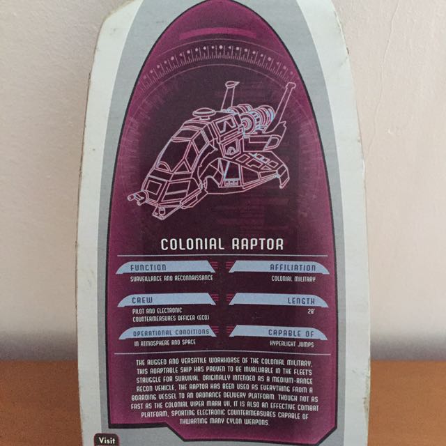 Titanium Die Cast Battlestar Galactica Colonial Raptor (Star Wars ...