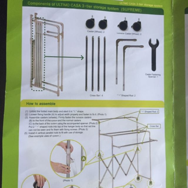 Ultimo Casa 3-tier Storage System, Furniture & Home Living, Furniture ...