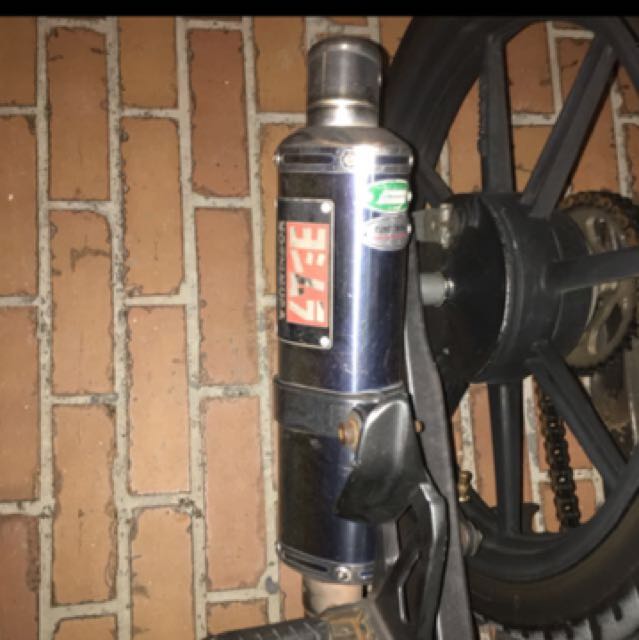 Yoshimura Tri Oval Titanium Blue Gen 1, Motorcycles, Motorcycle ...