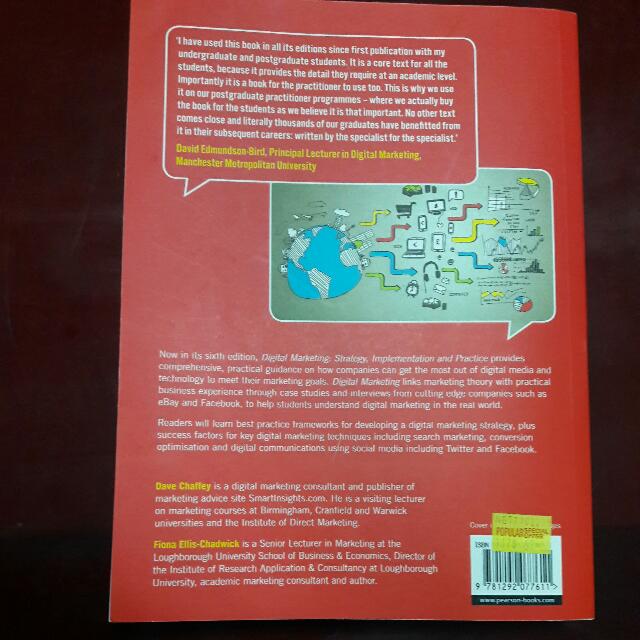Digital Marketing Pearson 6th Edition, Hobbies & Toys, Books ...