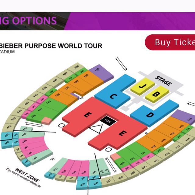 JUSTIN BIEBER STANDING TICKET, Tickets & Vouchers, Event Tickets on ...