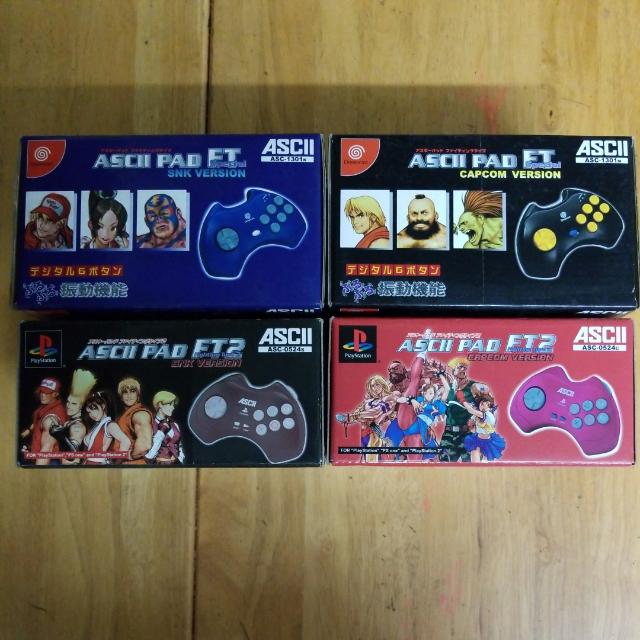 Sega Dreamcast Ascii & Sony PS2 Ascii Joypad(日版), 電子遊戲, 電子遊戲 ...