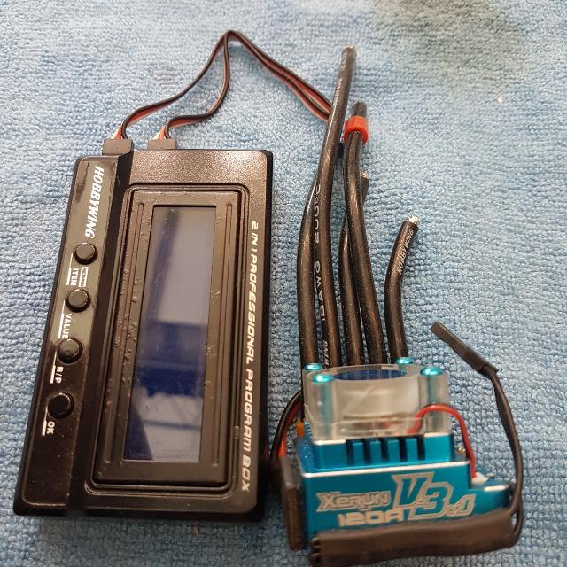 Hobby Wing V3.1 120A ESC + 2 In 1 Program Box, Hobbies & Toys, Toys ...