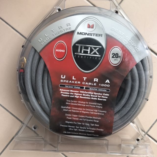 Monster THX Audio Cable, Audio, Soundbars, Speakers & Amplifiers on ...