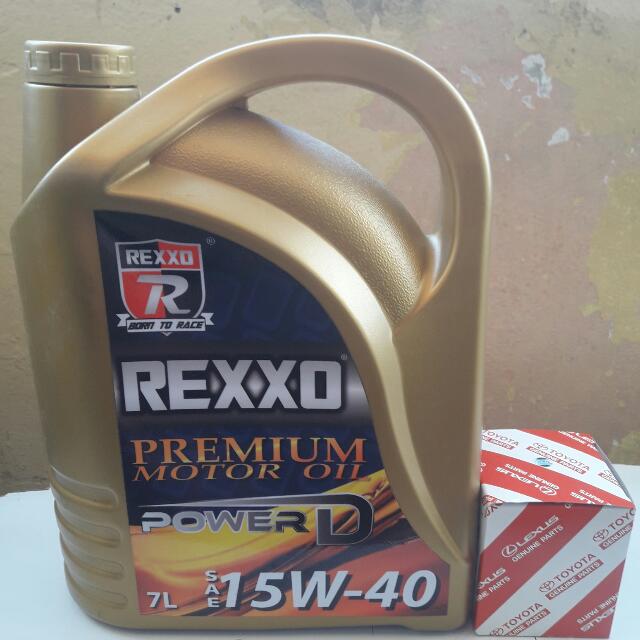 REXXO HIGH PERFORMANCE MOTOR OIL FOR DIESEL AND TOYOTA VIGO GENUINE OIL ...