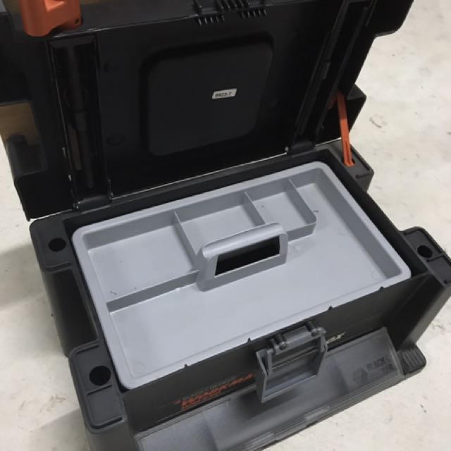 Black & Decker Workmate Workbox Toolbox/ Stool WM450, Furniture & Home ...