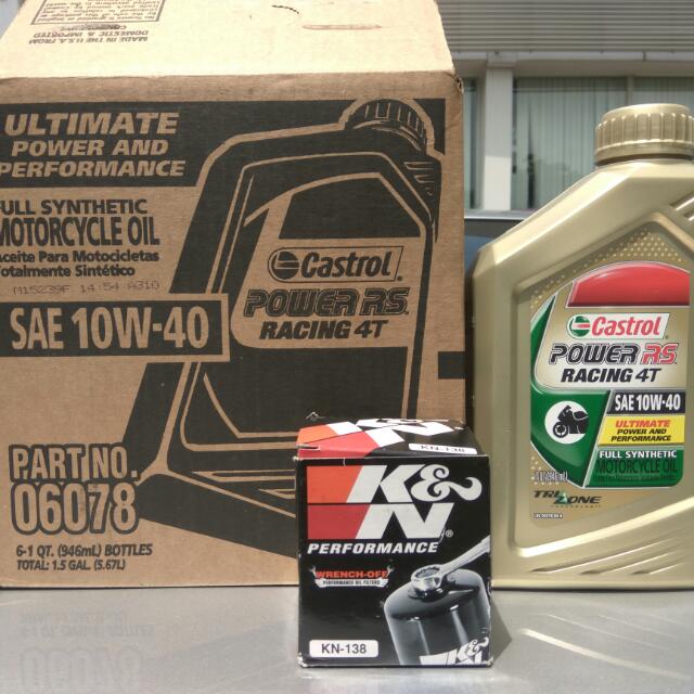Castrol Power RS Racing 10W40 Motorcycle Engine Oil, Motorcycles ...