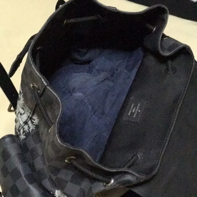 Louis Vuitton LV Christopher Nemeth Damier Graphite PM Rucksack Backpack Bag, Men's Fashion ...