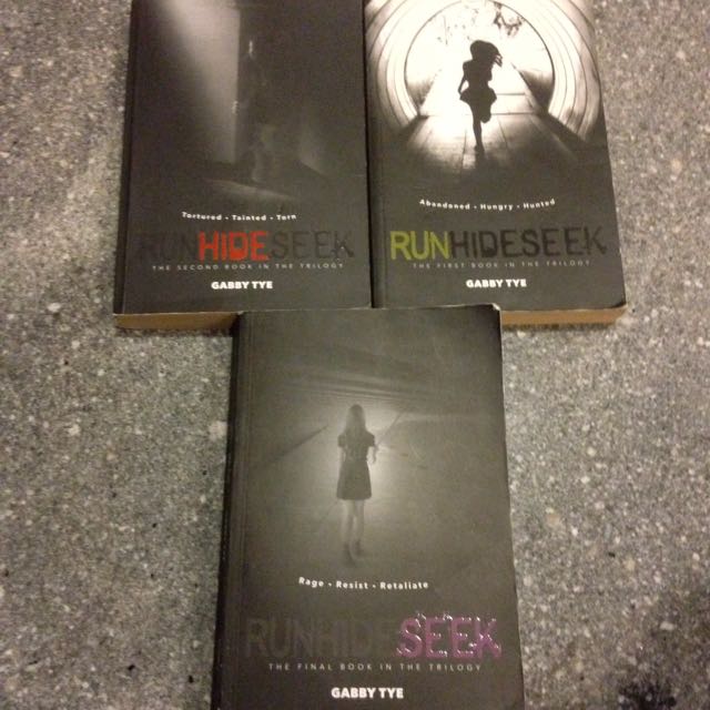 RUN HIDE SEEK - Full Trilogy Pack (3 Books) By Gabby Tye, Hobbies ...