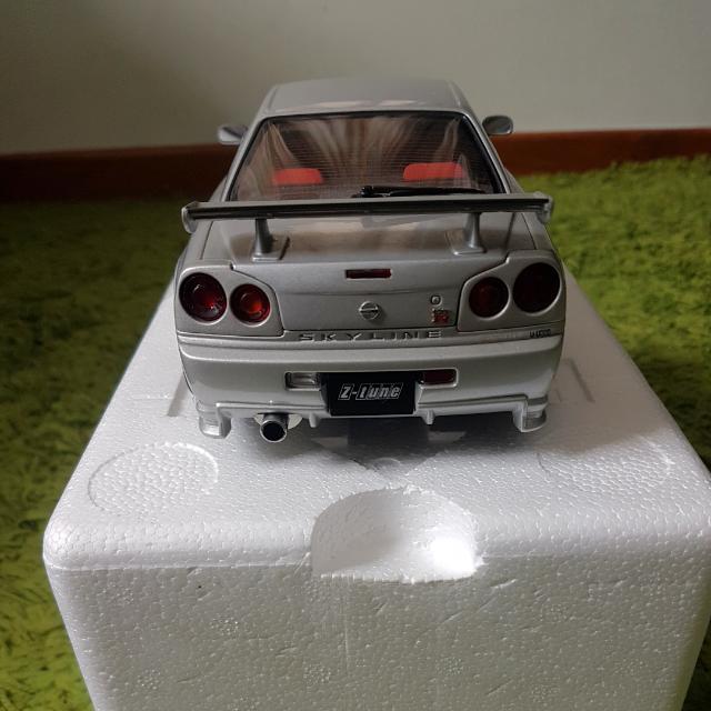 1:18 Nissan Skyline R34 Z-TUNE Z2 Silver 1st Generation, Hobbies & Toys ...