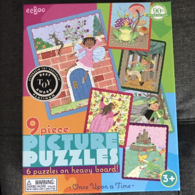 Eboo Once Upon A Time Six 9-piece Puzzles, Toys & Games, Board Games ...