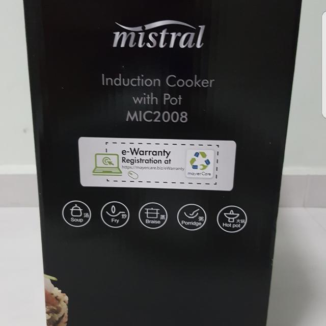 Mistral Induction Cooker, TV & Home Appliances, Kitchen Appliances ...