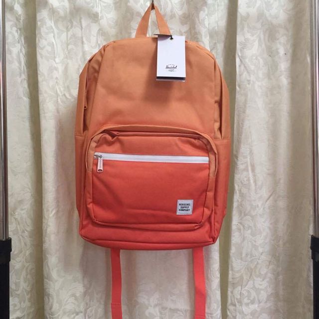 Authentic Herschel Gradient Pop Quiz Backpack (Dusk Orange), Women's ...