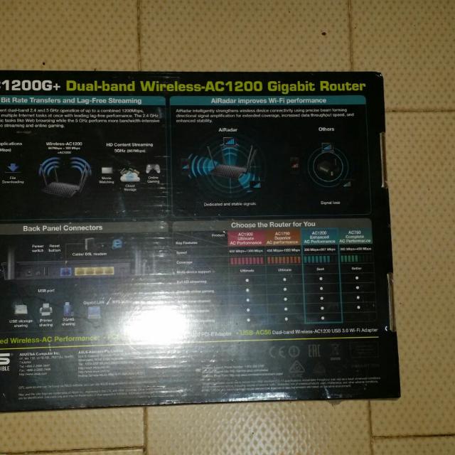 Unused Asus ROG RAPTURE Pro GT-AC5400X Empty Box @5 Tri-Band High Speed ...