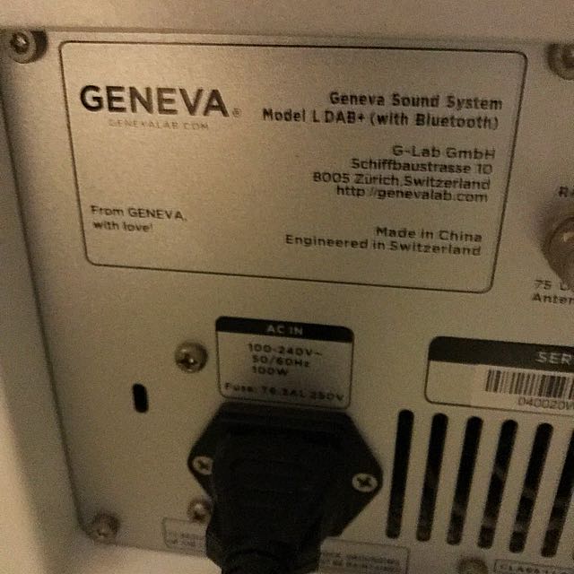 Geneva Sound System Model L DAB+Wireless Plus Stand, Audio, Portable ...