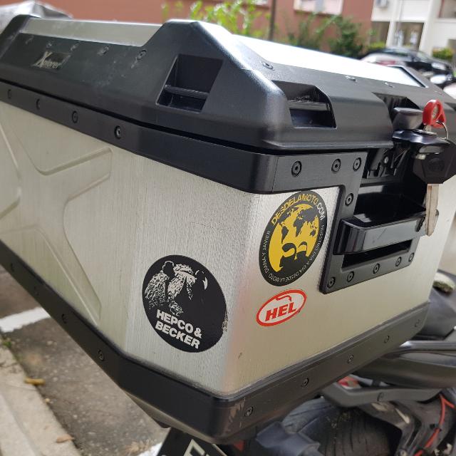 Hepco Becker Silver 45L W Bracket, Motorcycles, Motorcycle Accessories ...