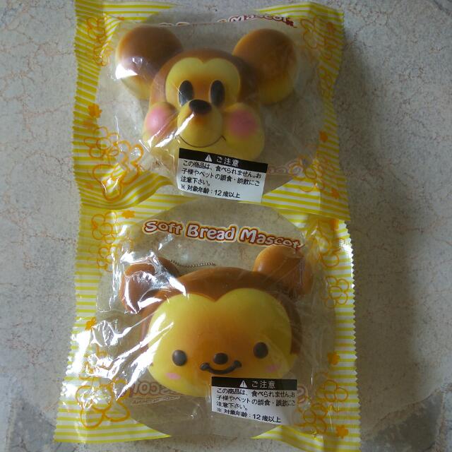 Rare Disney Soft Bread Mascot Mickey Squishy, Hobbies & Toys, Toys ...