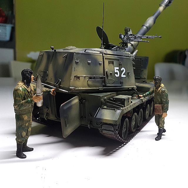 Type 83A Artillery Tank Model With Rare Artillery Crews / 1:35 Scale ...