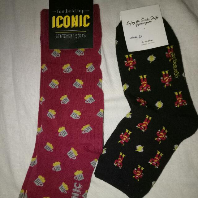 Iconic Beer Statement Sock, Men's Fashion, Footwear, Dress Shoes on ...