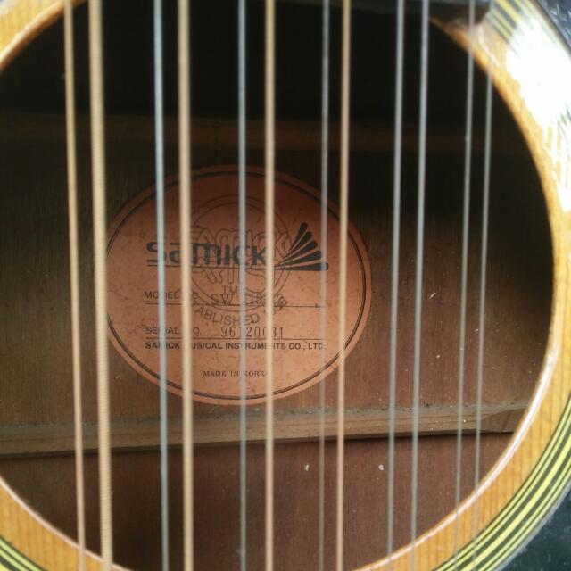Vintage Samick 12 String Artist Series Edition Guitar, Hobbies & Toys, Music & Media, Musical ...