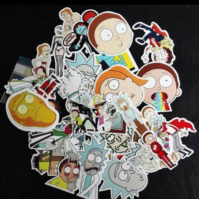 In Stock - Rick and Morty Sticker Pack (Full Set: 35pc), Hobbies & Toys ...