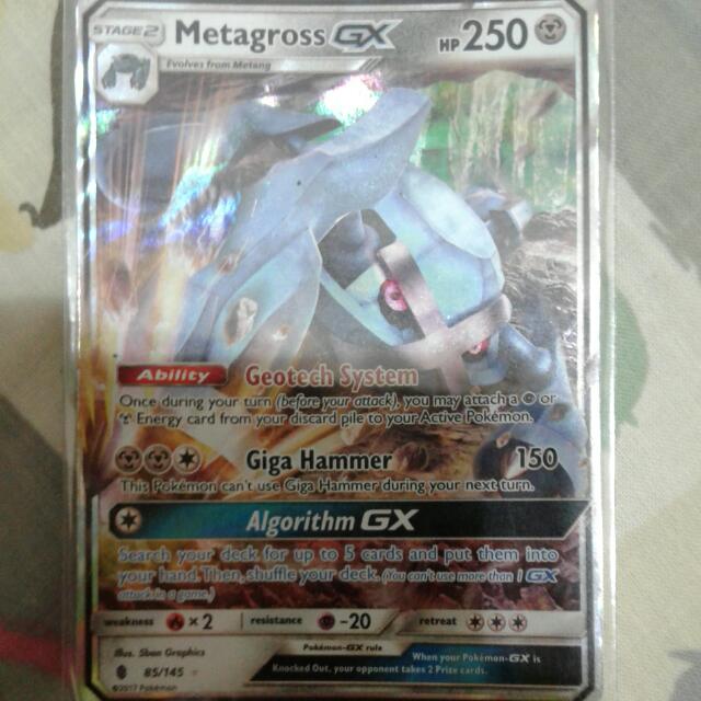 Pokemon TCG Metagross GX, Hobbies & Toys, Toys & Games on Carousell