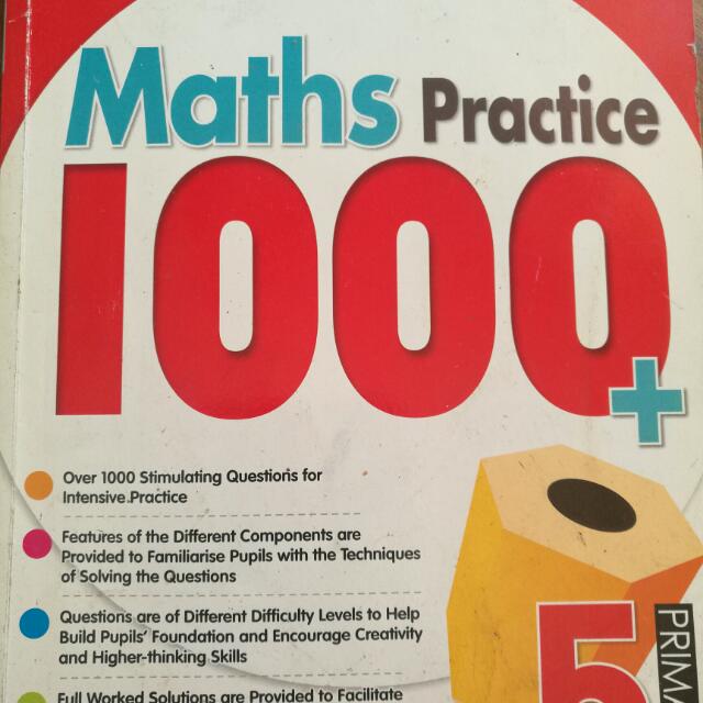 Primary 5 Math Assessment Book-Math Practice 1000, Hobbies & Toys ...