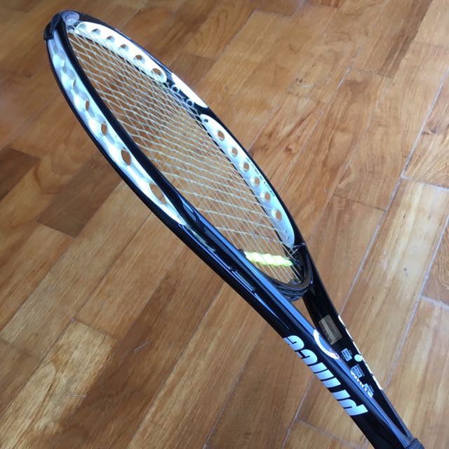 Prince O3 White Pro Tennis Racquet, Sports Equipment, Sports & Games ...