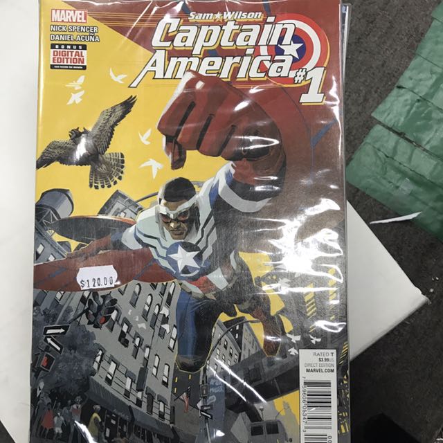 Sam Wilson Captain America Issue 1-6, Hobbies & Toys, Books & Magazines ...