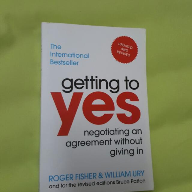 Book Title: Getting To Say Yes, Hobbies & Toys, Books & Magazines ...