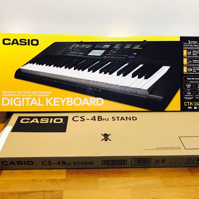 Casio Digital Keyboard CTK-2400, Hobbies & Toys, Music & Media, Musical Instruments on Carousell