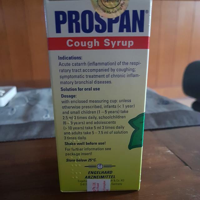 Prospan Cough Syrup, Health & Nutrition, Health Supplements, Health ...