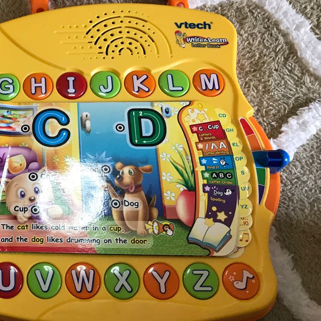VTECH Write & Learn Letter Book, Babies & Kids, Toys & Walkers on Carousell VTECH Write & Learn Letter Book, Babies & Kids, Toys & Walkers on Carousell